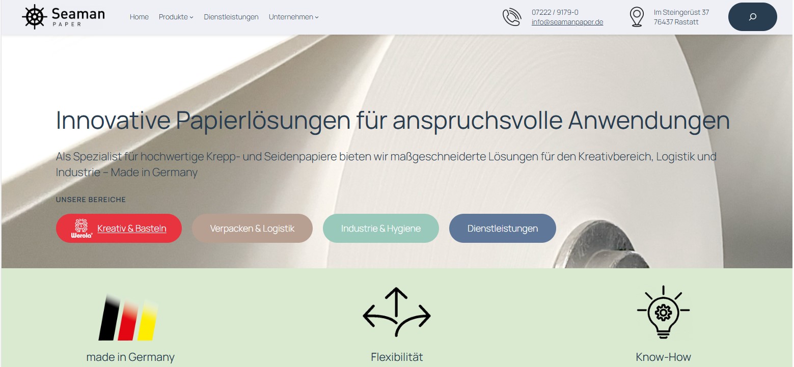 Unternehmen - Seaman Paper Europe GmbH